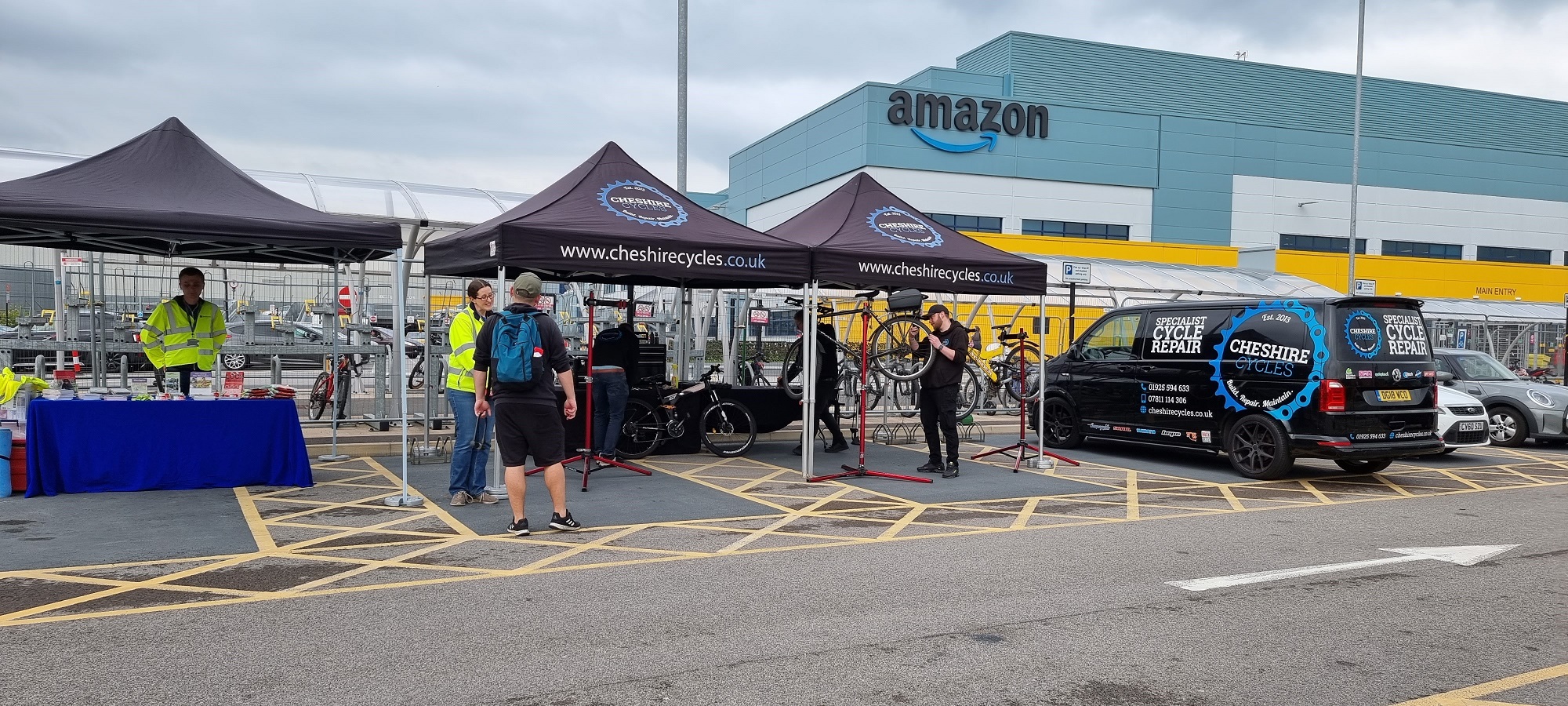 Amazon and Warrington Council host Cycling Event